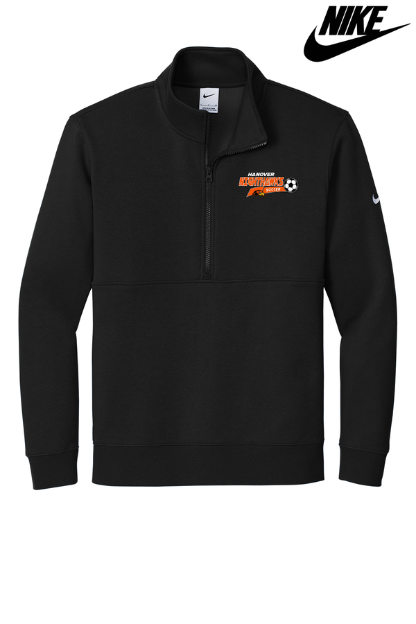 HANOVER-HS-SOCCER-Nike Club Fleece Sleeve Swoosh 1/2-Zip – Uniform A Team